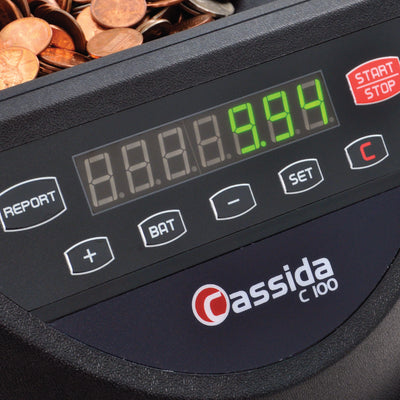Cassida C100 Coin Counter - Coin Counting Machine - Fast, Accurate ...