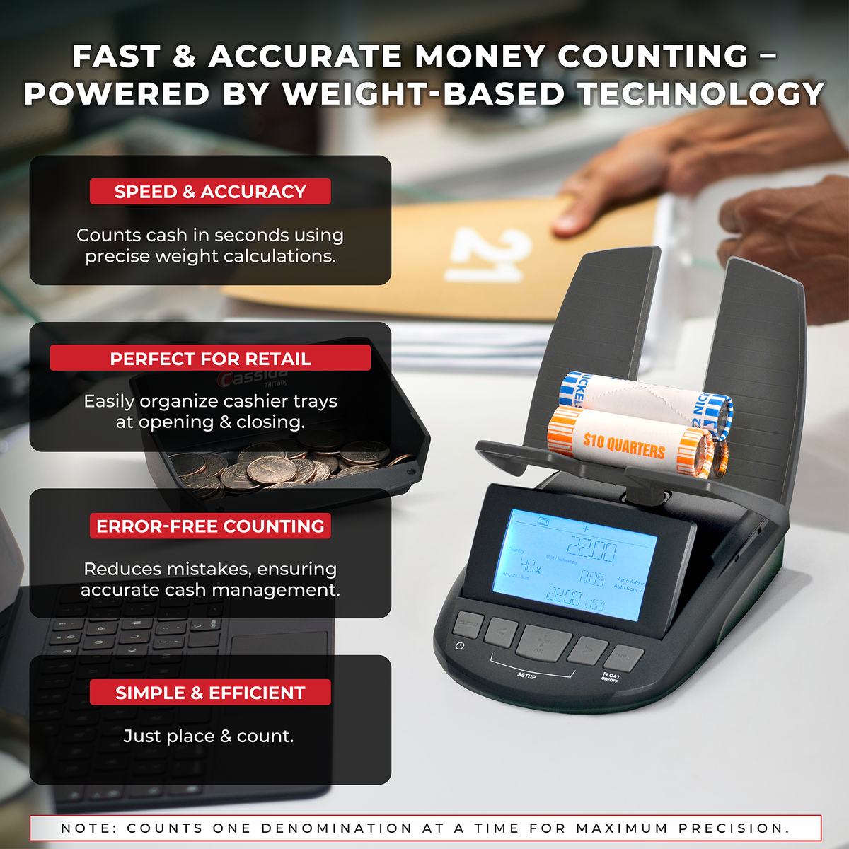 Cassida TillTally Money Counting Scale - Professional Money Counting ...