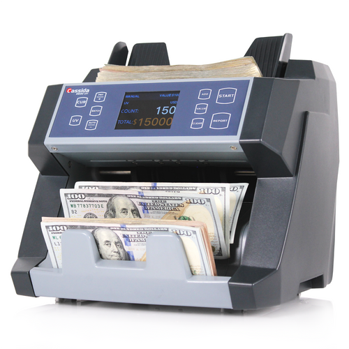 Cassida 6600 UV/MG Bill Counter - Money Counter with Top Loading ...