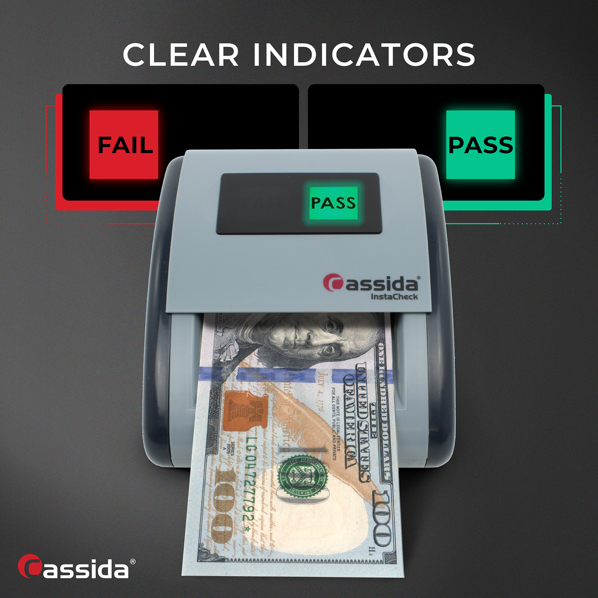 Cassida InstaCheck Counterfeit Detector - Money Checker with UV, MG, IR ...
