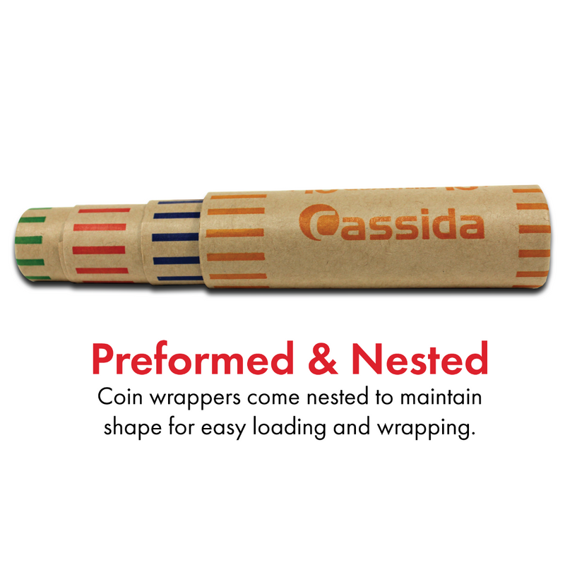 Cassida Coin Wrappers - Coin Rolls - Keep Coins Organized
