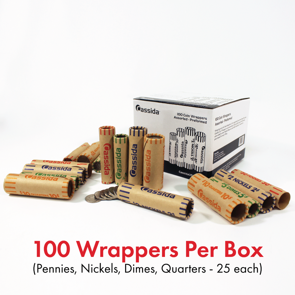 Cassida Coin Wrappers - Coin Rolls - Keep Coins Organized