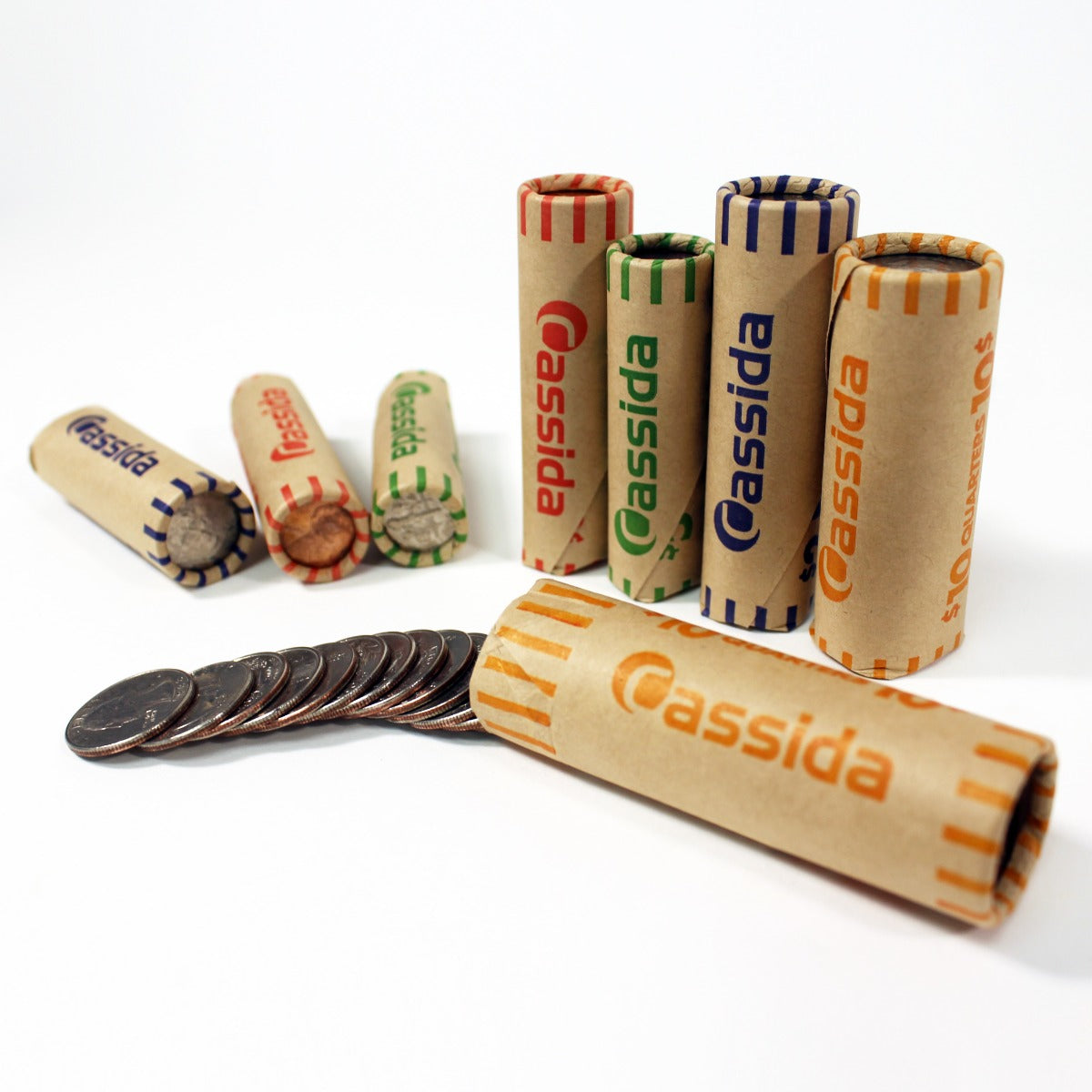 Cassida Coin Wrappers - Coin Rolls - Keep Coins Organized