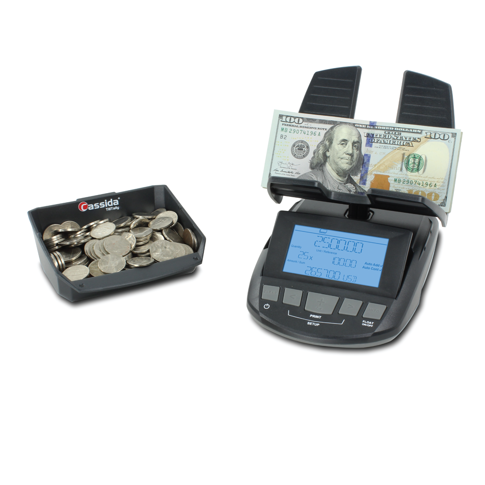 TILLTALLY™ Professional Bill & Coin Counting Scale | Cassida